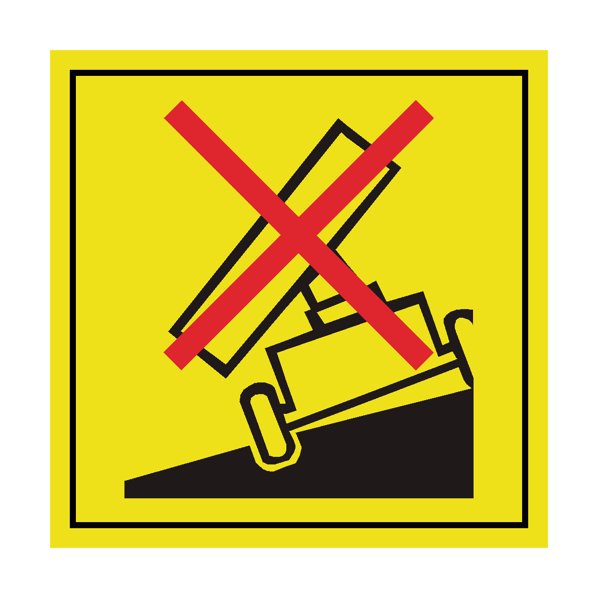 Never Tip Trailer On Soft Ground Label | Safety-Label.co.uk