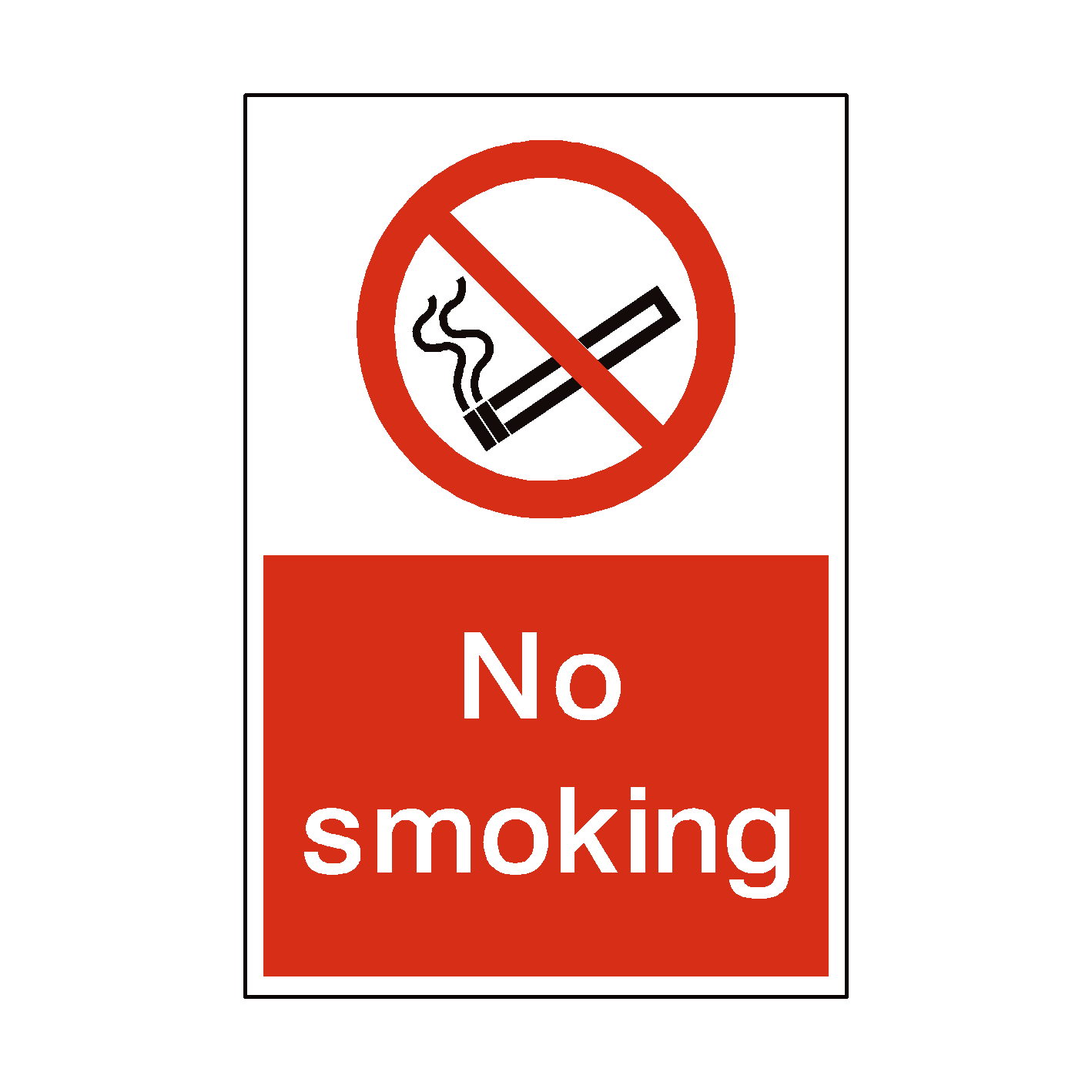 No Smoking Portrait Sign | Safety-Label.co.uk