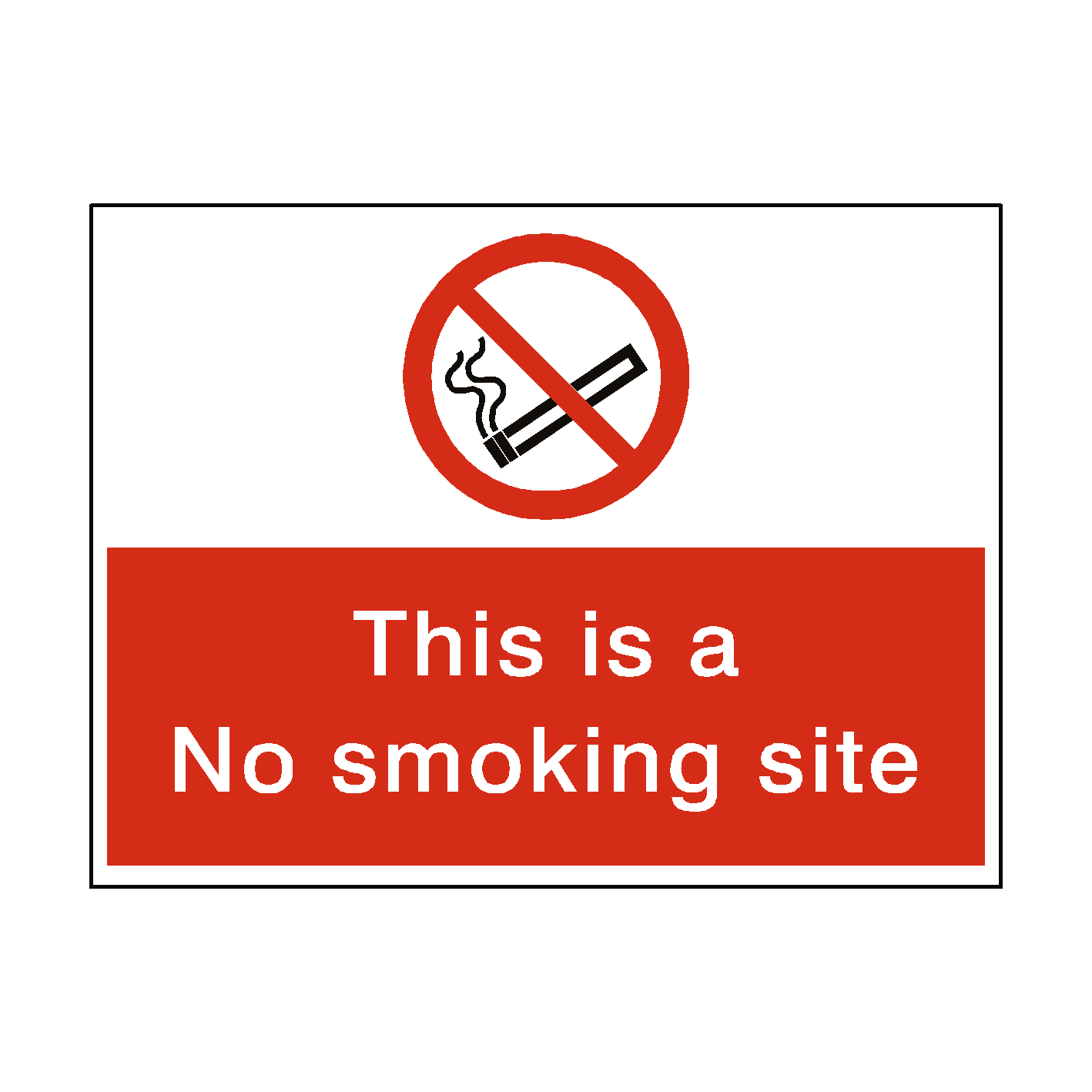 No Smoking Site Sign | Safety-Label.co.uk