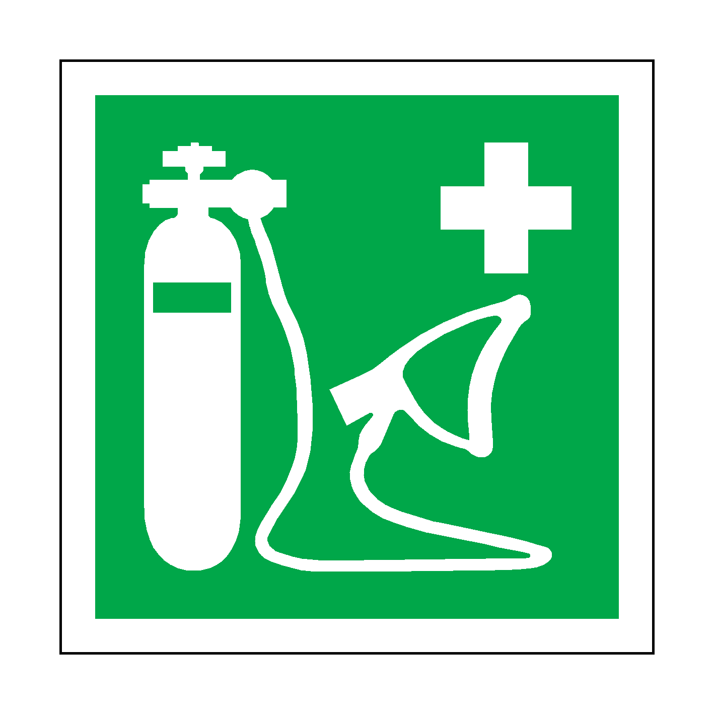 Oxygen Resuscitator Symbol Sign | Safety-Label.co.uk