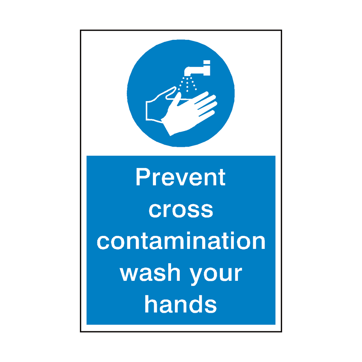 Prevent Cross Contamination Hygiene Sign | Safety-Label.co.uk