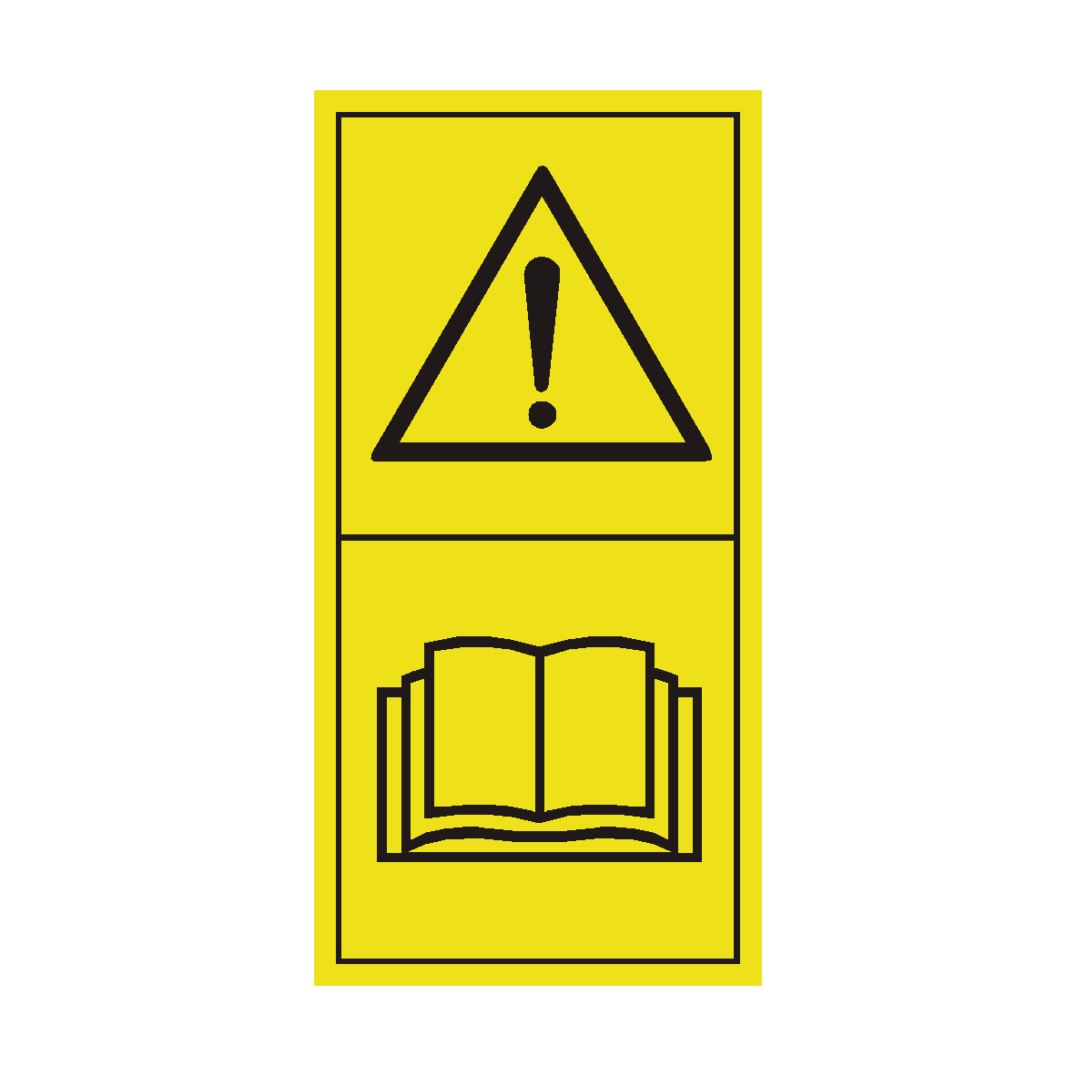 Read Operator's Manual Sticker | Safety-Label.co.uk