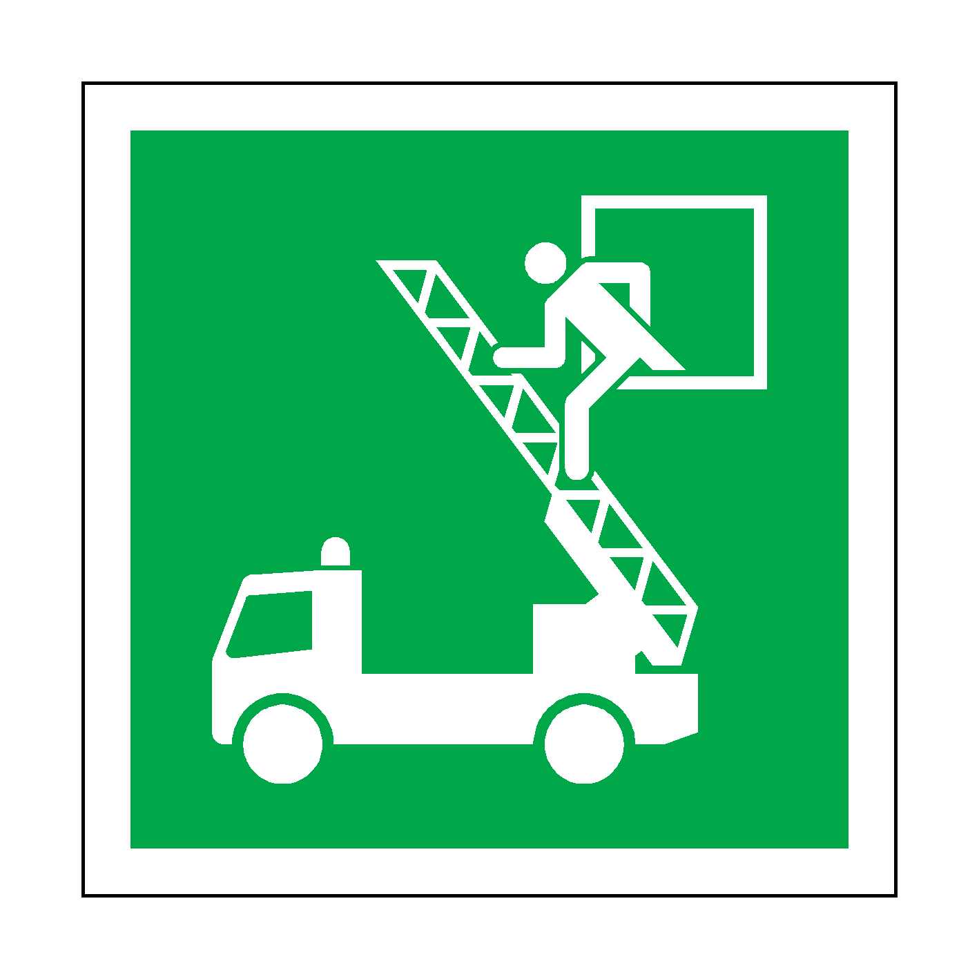 Rescue Window Symbol Sign | Safety-Label.co.uk