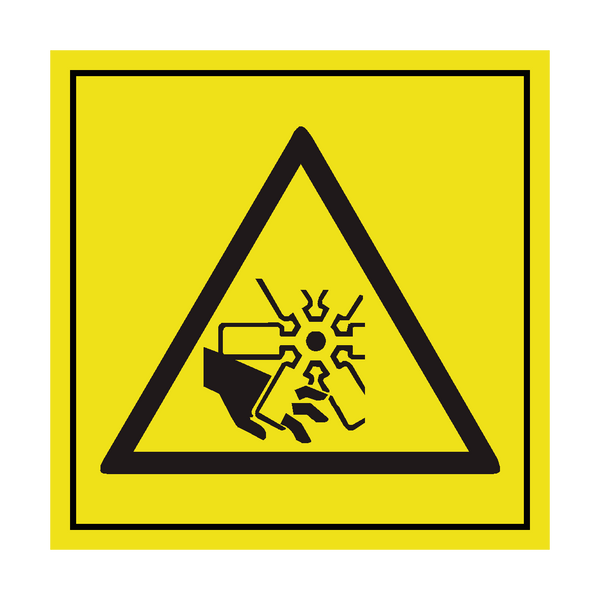 Rotating Fan Blade ISO Label | Safety-Label.co.uk