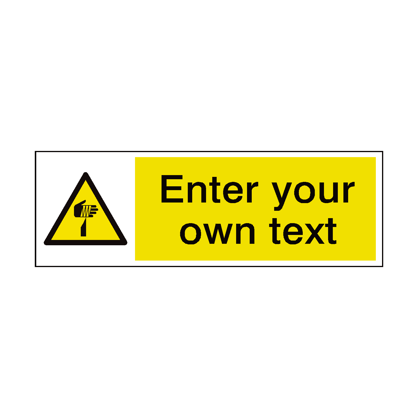 Sharp Hazard Custom Sticker | Safety-Label.co.uk