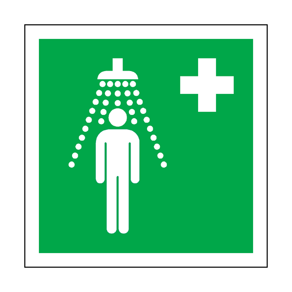 Safety Shower Label