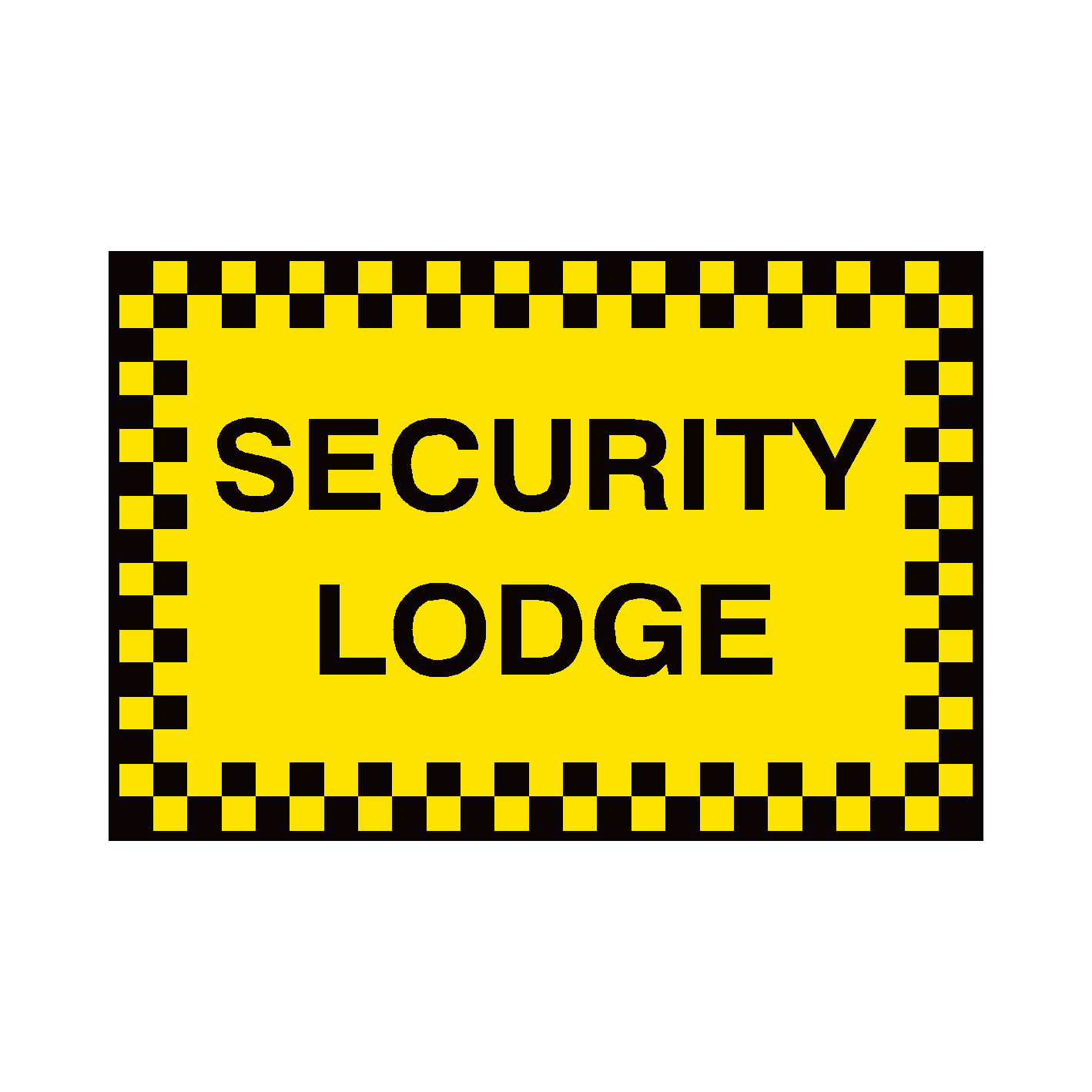 Security Lodge Sign | Safety-Label.co.uk