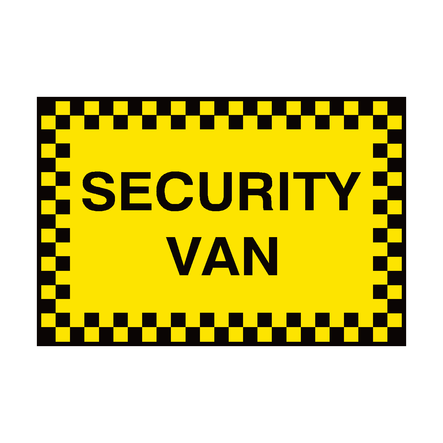 Security Van Sign