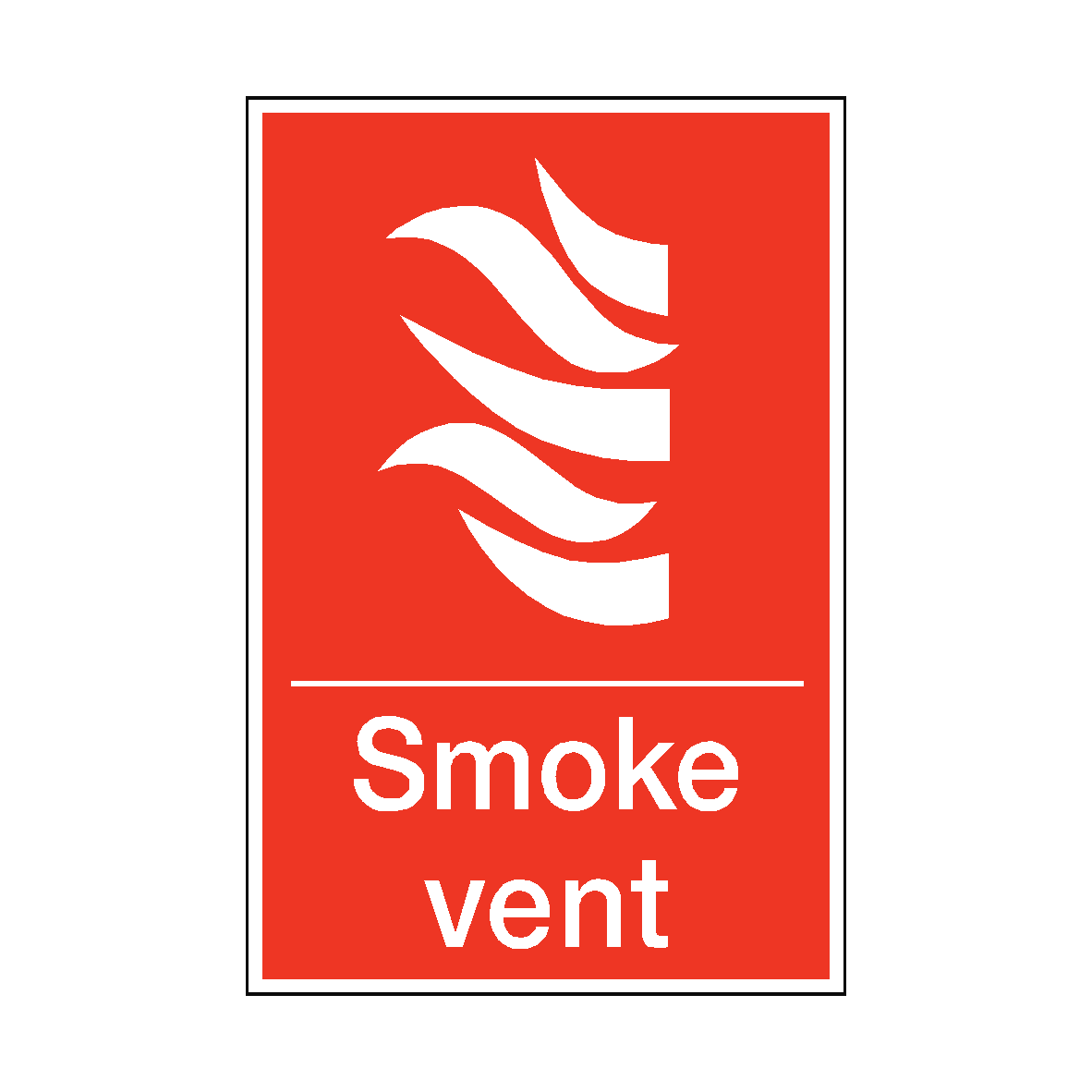 Smoke Vent Sticker | Safety-Label.co.uk