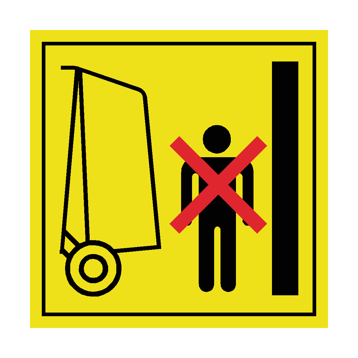 Stay Clear Of Gate Swinging Label | Safety-Label.co.uk