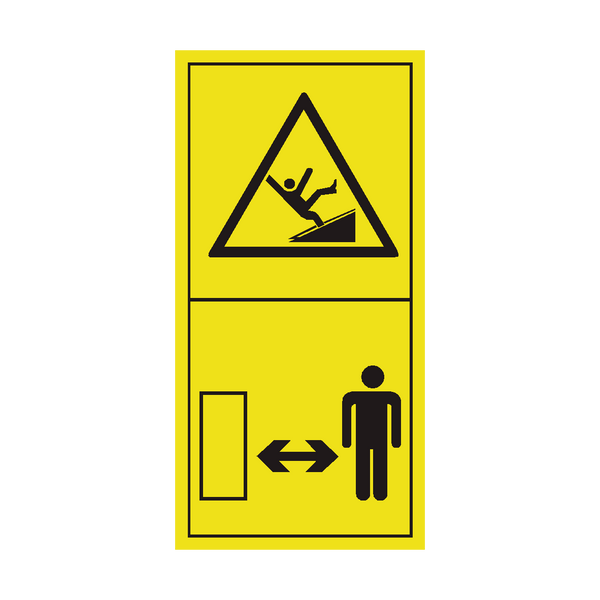 Stay Clear Of Header Sticker | Safety-Label.co.uk