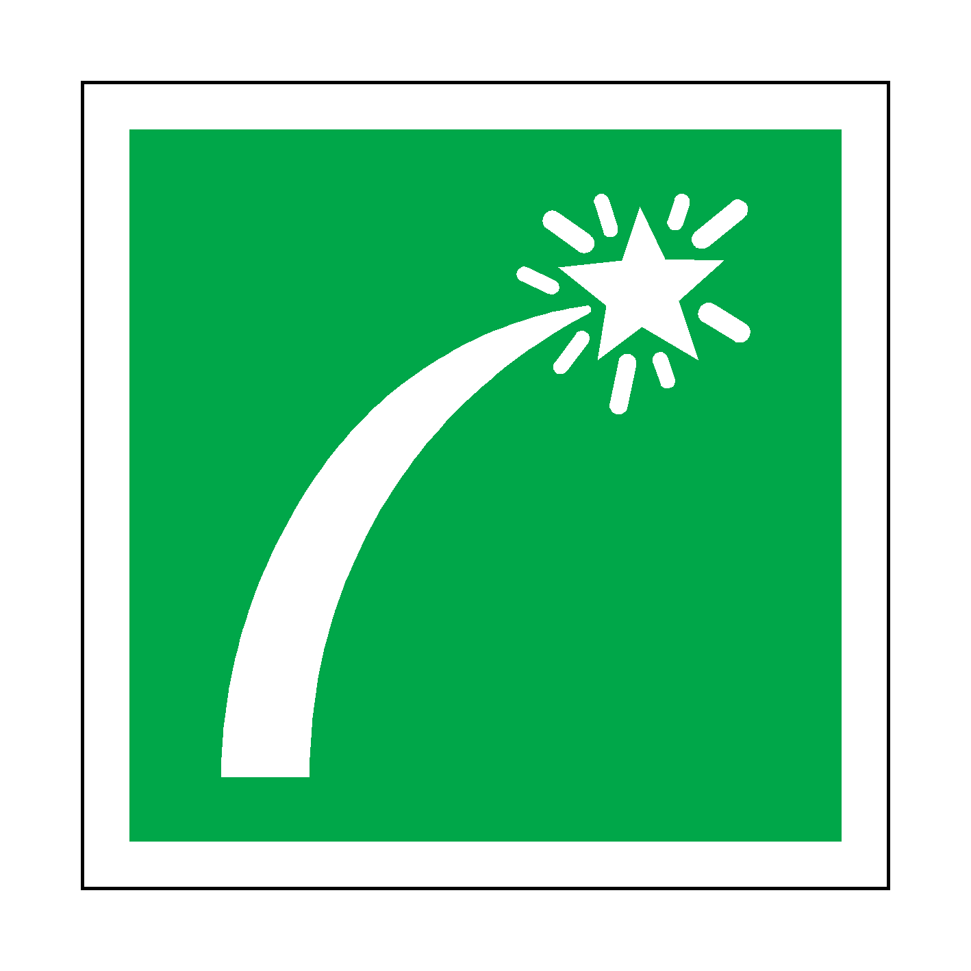 Survival Craft Distress Signal Symbol Sign | Safety-Label.co.uk