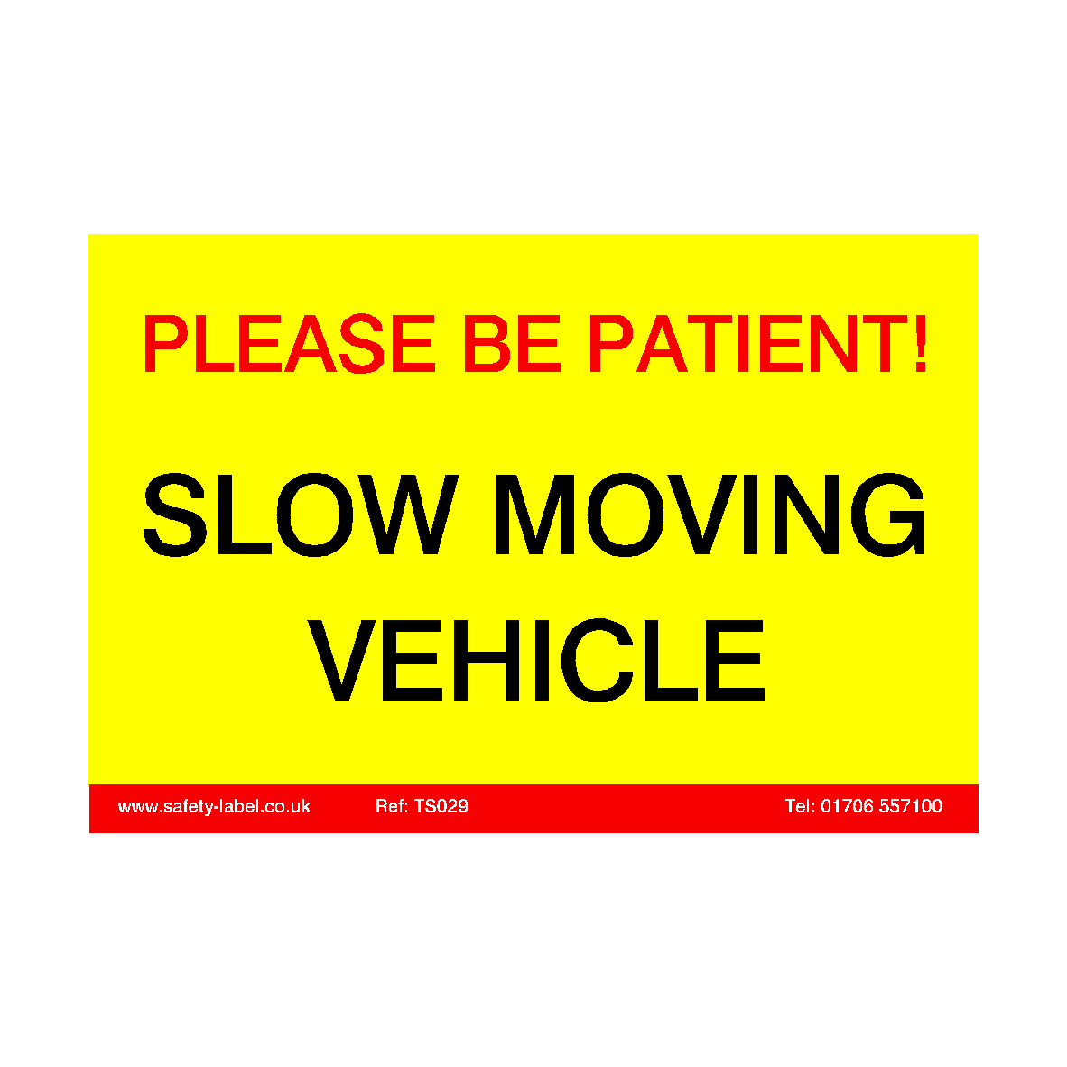 Slow Moving Vehicle HGV Sticker | Safety-Label.co.uk
