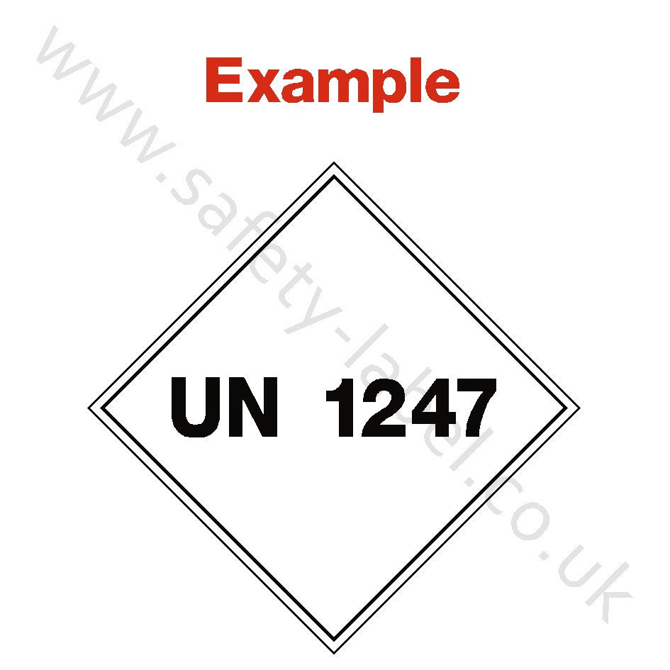 UN Number Sign | Safety-Label.co.uk