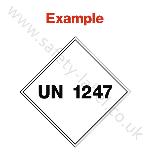 UN Number Sign | Safety-Label.co.uk
