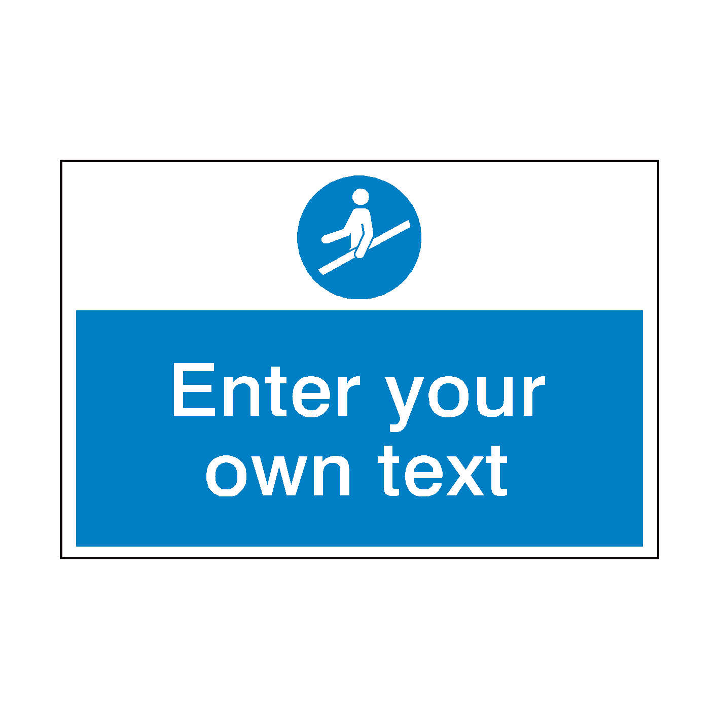 Use Handrail Custom Safety Sticker | Safety-Label.co.uk