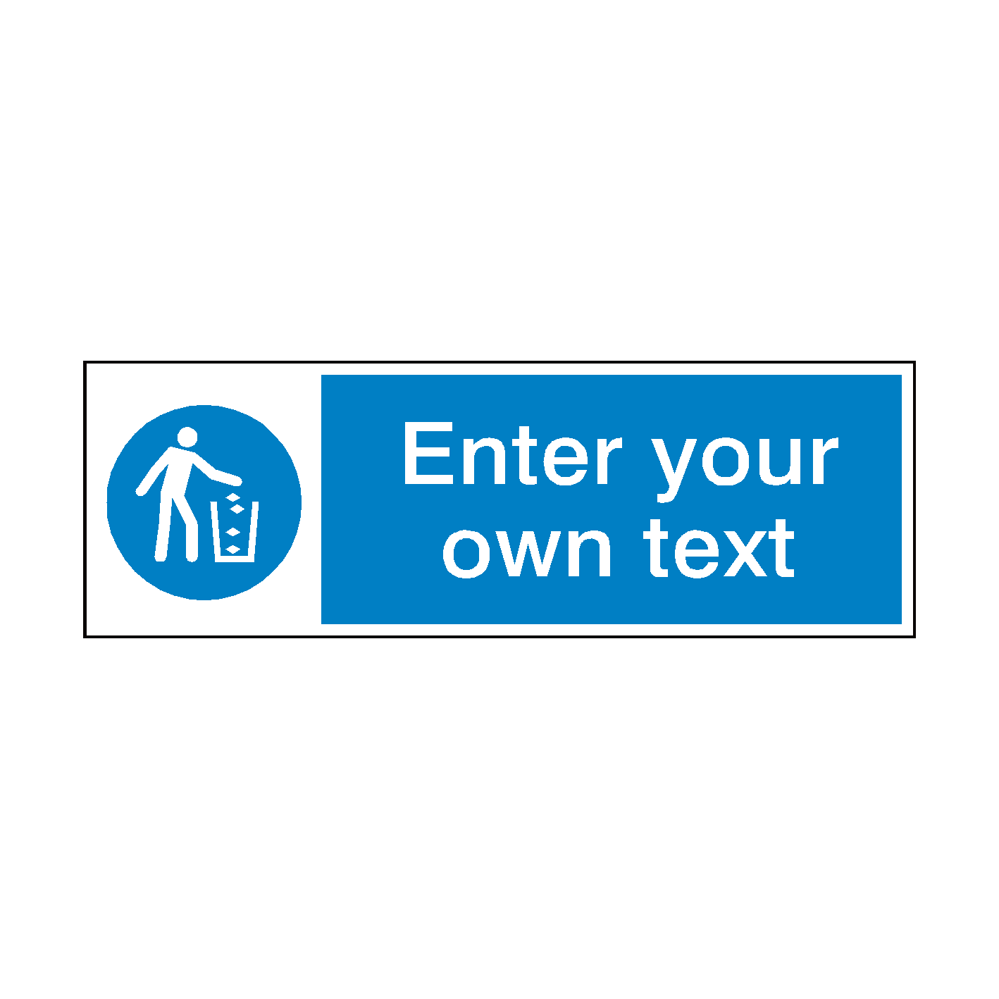 Use Litter Bin Custom Sticker | Safety-Label.co.uk