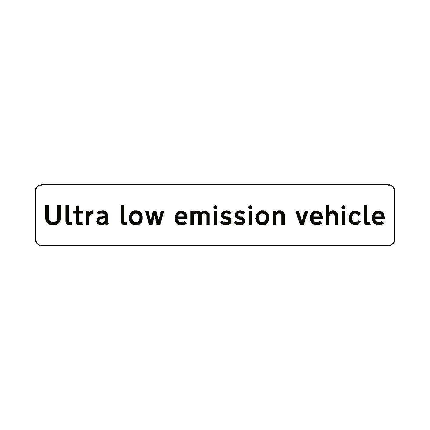 Ultra Low Emission Text Sticker | Safety-Label.co.uk