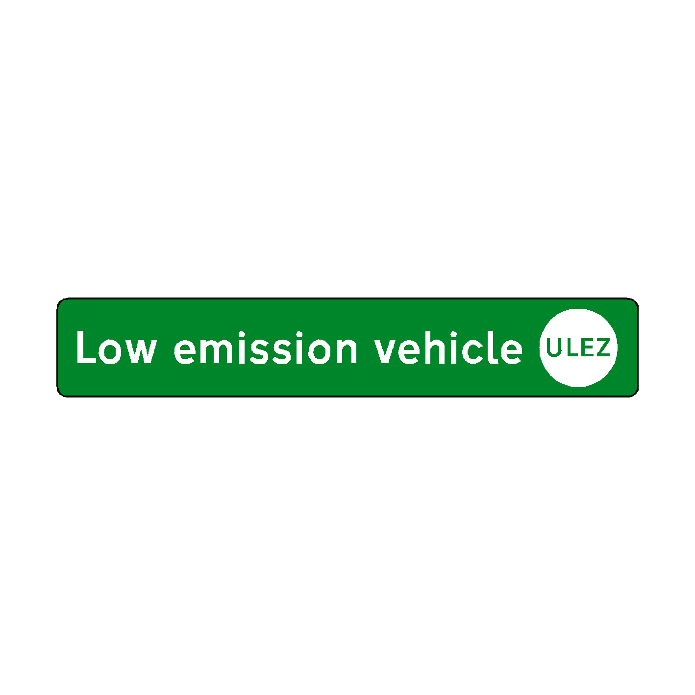 Low emission vehicle sticker | Safety-Label.co.uk