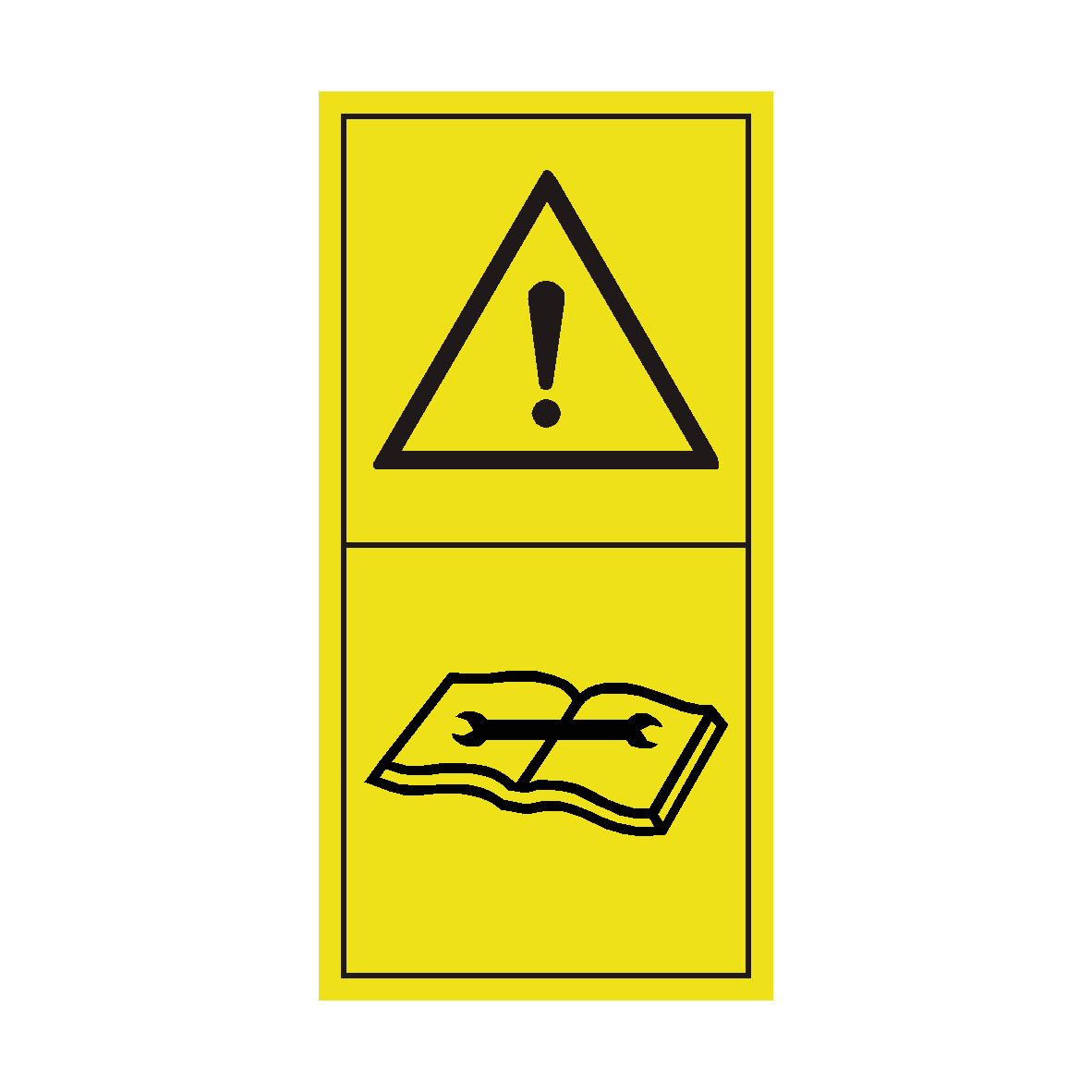 Warning Check Service Manual Sticker | Safety-Label.co.uk