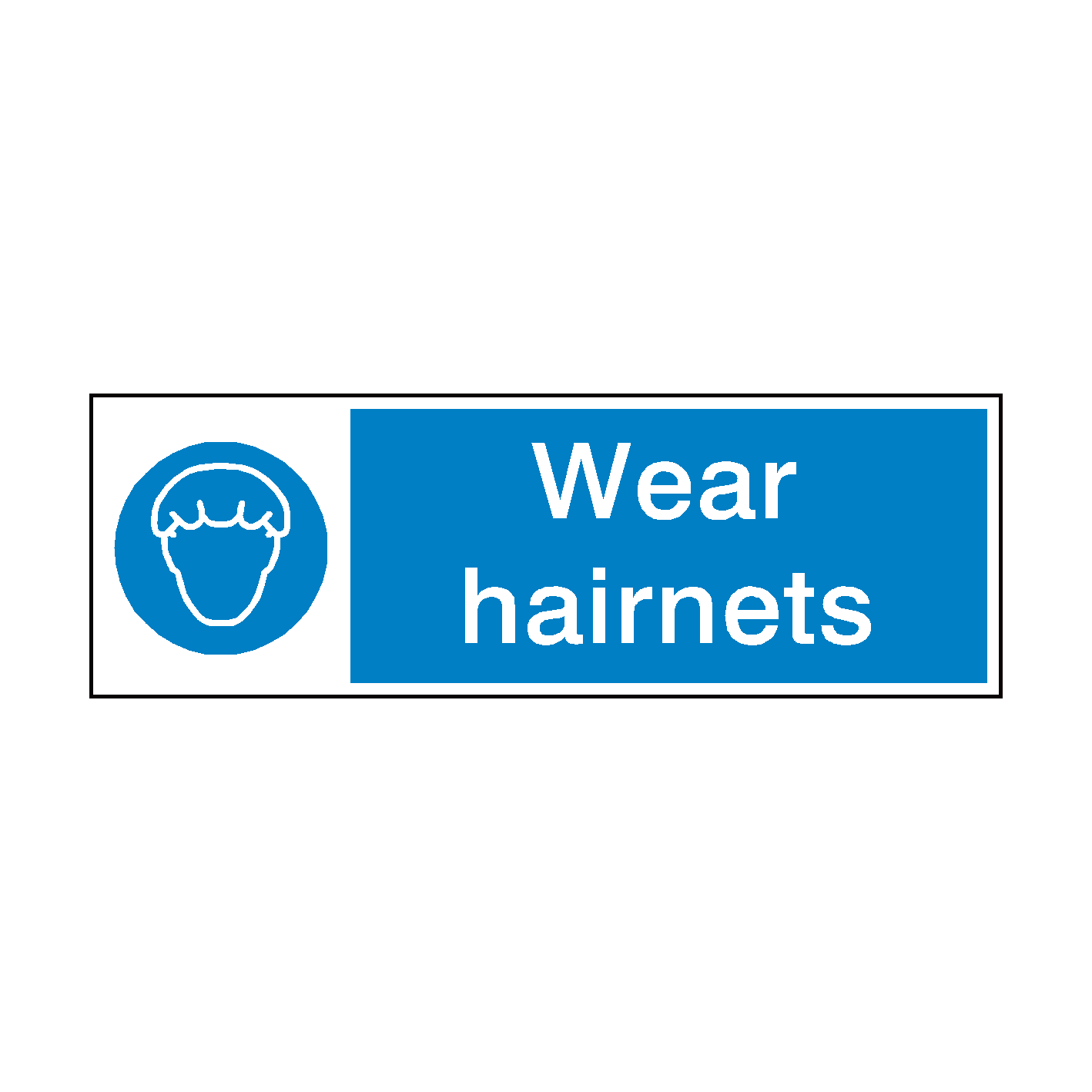 Wear Hairnets Hygiene Sign