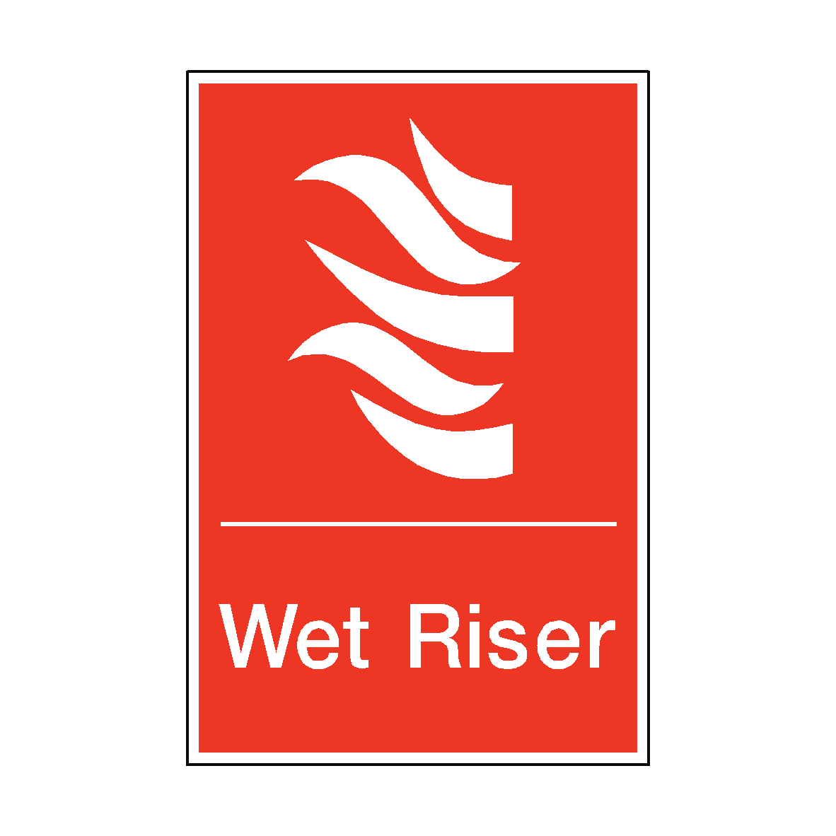 Wet Riser Sticker | Safety-Label.co.uk