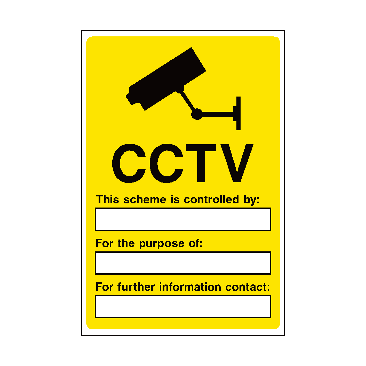 CCTV Security Sign | Safety-Label.co.uk