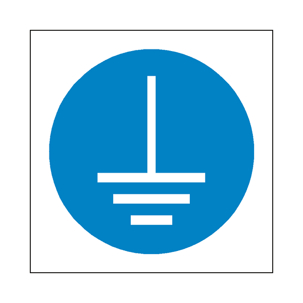 Connect Earth Terminal Symbol Label | Safety-Label.co.uk