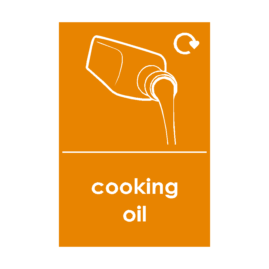 Cooking Oil Waste Sign | Safety-Label.co.uk