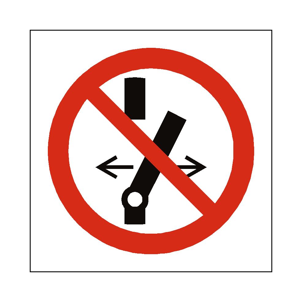 Do Not Alter Switch Symbol Label | Safety-Label.co.uk