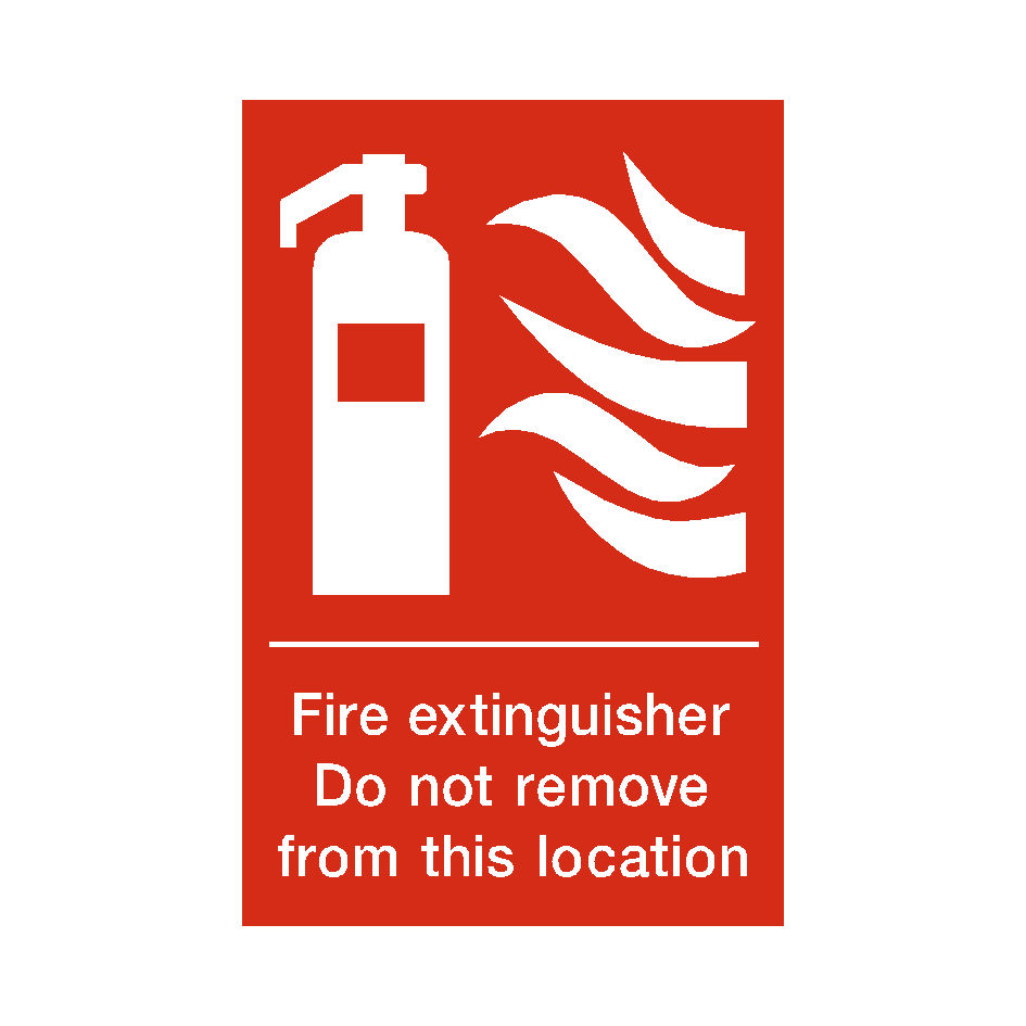 Fire Extinguisher Do Not Remove Sticker | Safety-Label.co.uk