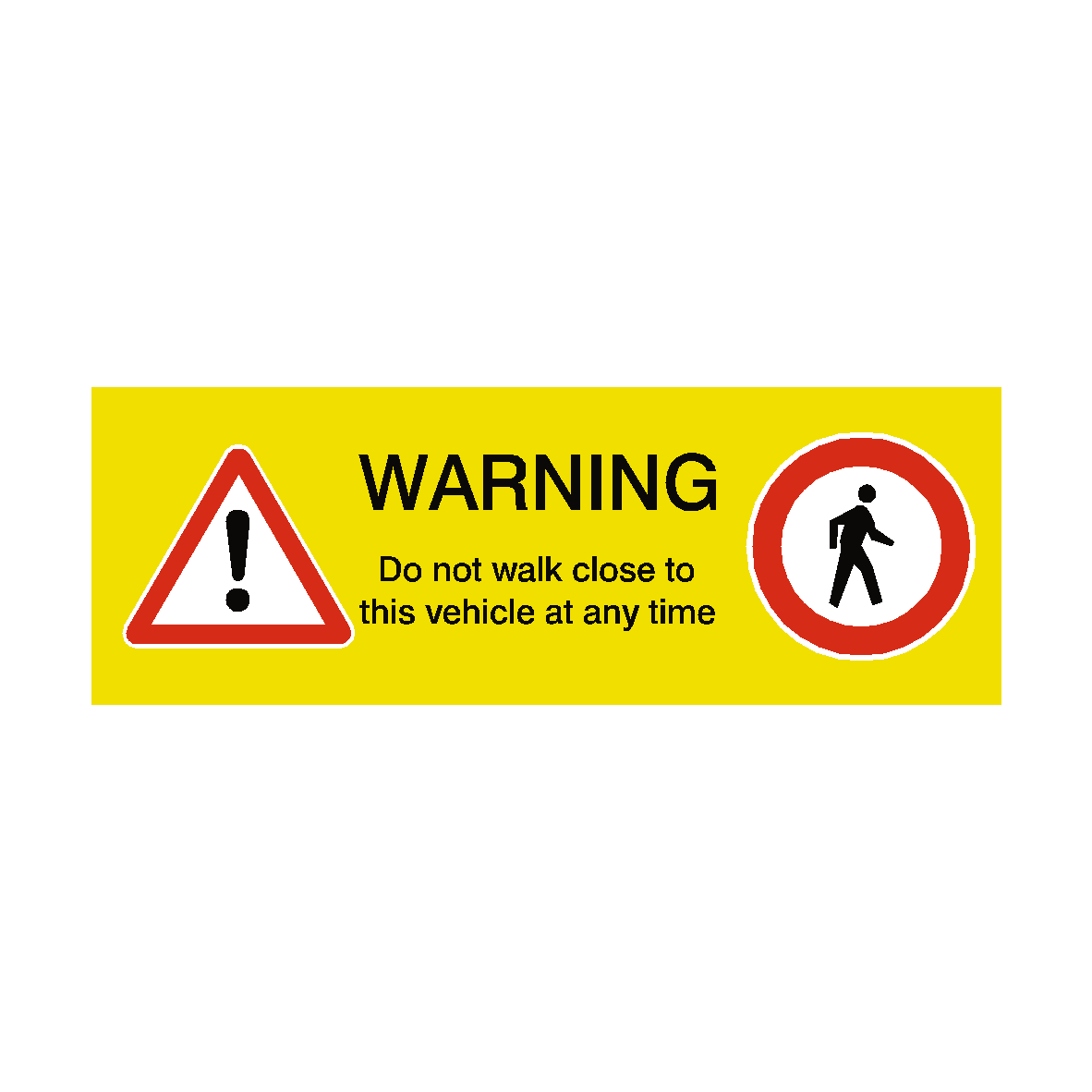 Pedestrian Warning Sign | Safety-Label.co.uk