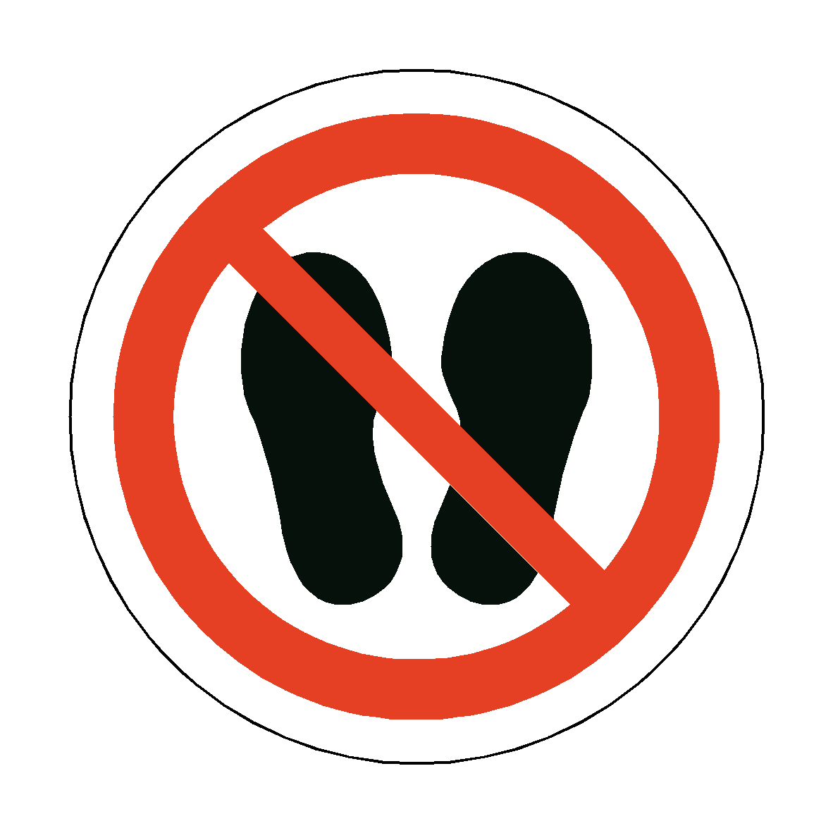 Do Not Stand Here Floor Marker Sticker | Safety-Label.co.uk