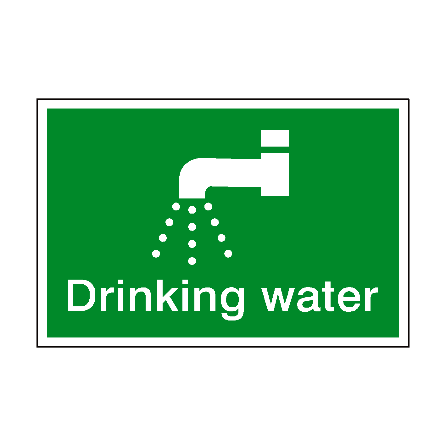 Drinking Water Sign | Safety-Label.co.uk
