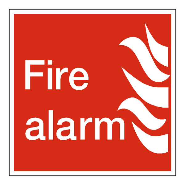 Fire Alarm Sign | Safety-Label.co.uk