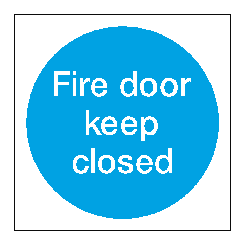 Fire Door Keep Closed Sticker | Safety-Label.co.uk