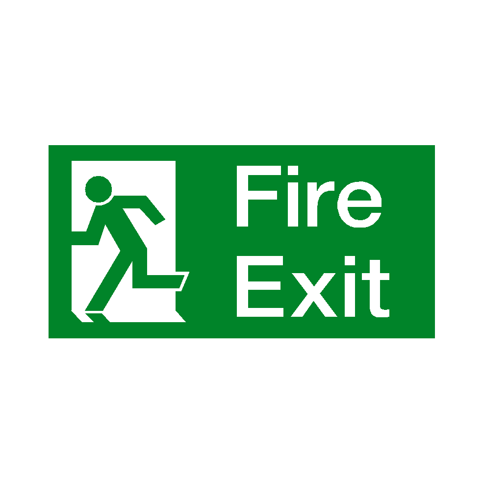 Fire Exit Sign Left | Safety-Label.co.uk