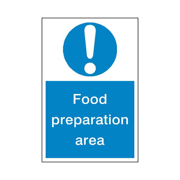 Food Preparation Sticker | Safety-Label.co.uk