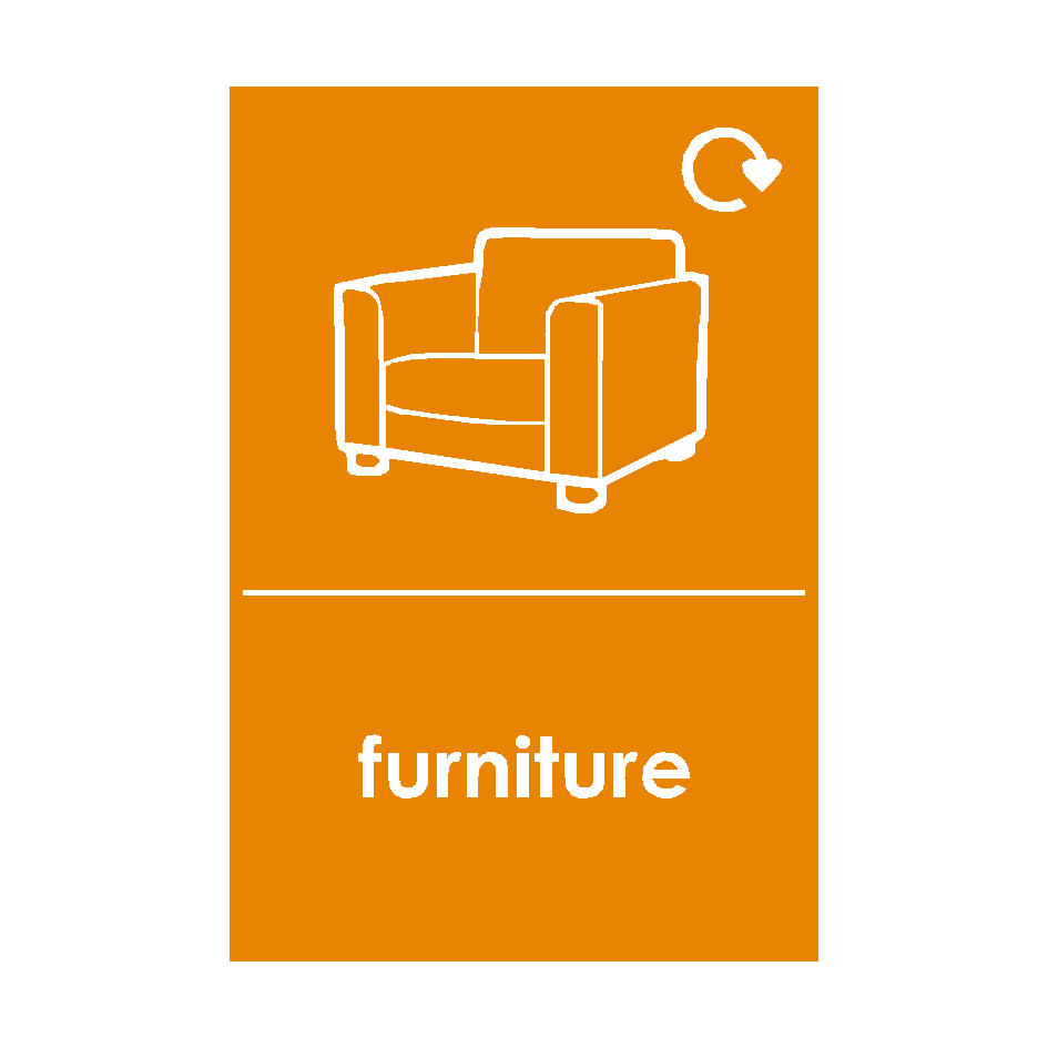 Furniture Waste Sticker | Safety-Label.co.uk