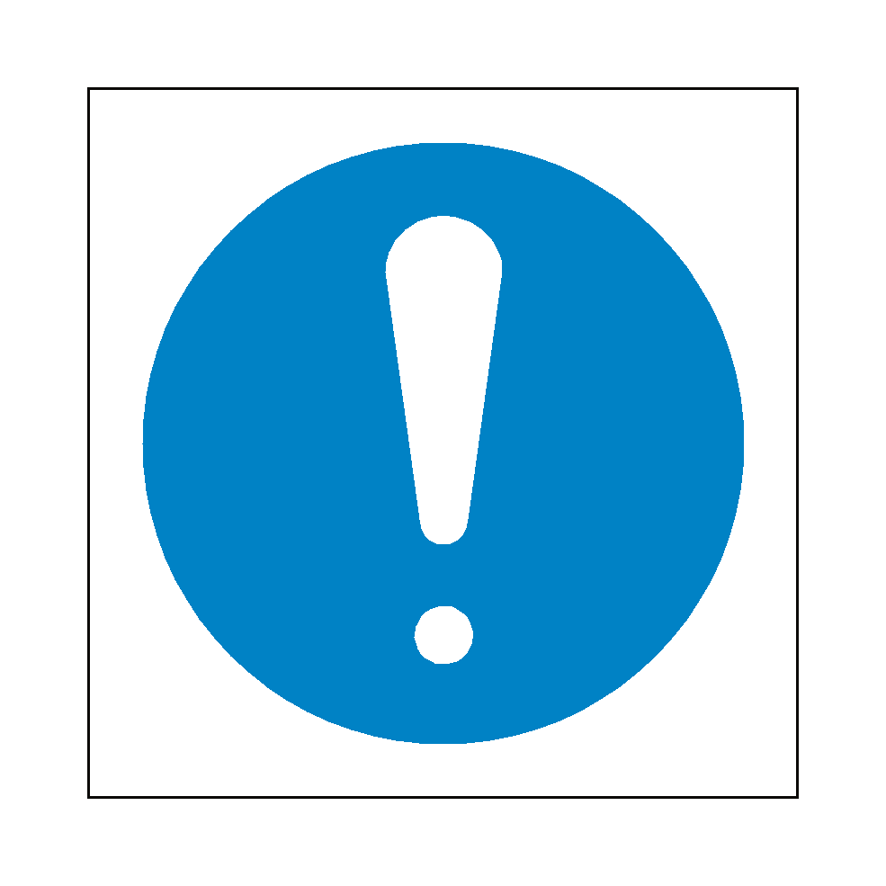 General Mandatory Symbol Sign | Safety-Label.co.uk