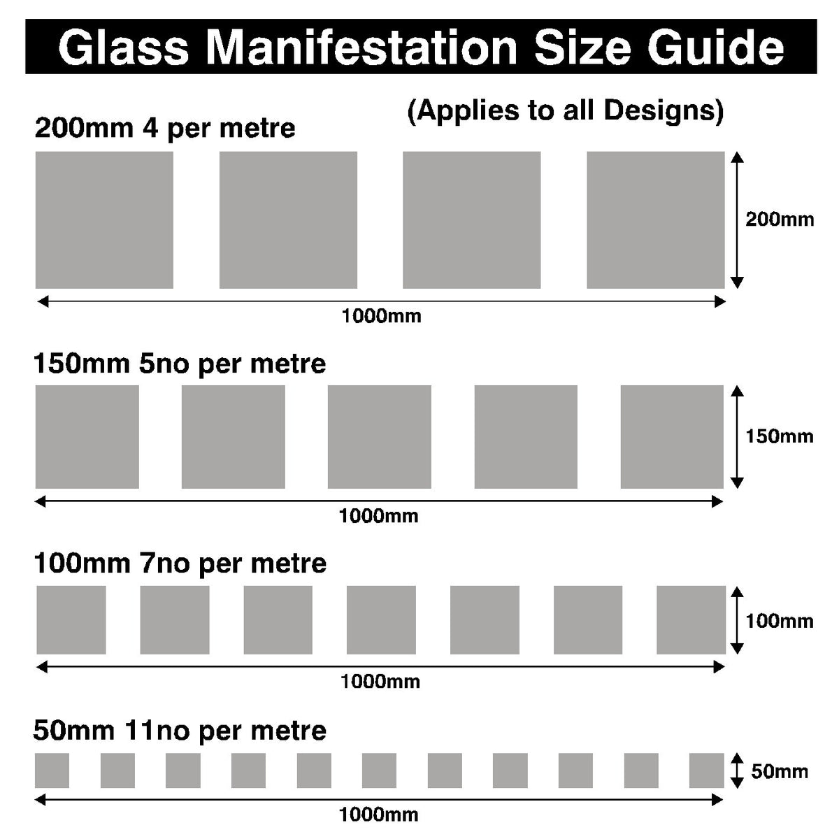 Frosted Window Film Squares | Safety-Label.co.uk