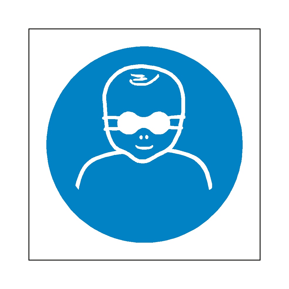 Infant Eye Protection Symbol Sign | Safety-Label.co.uk