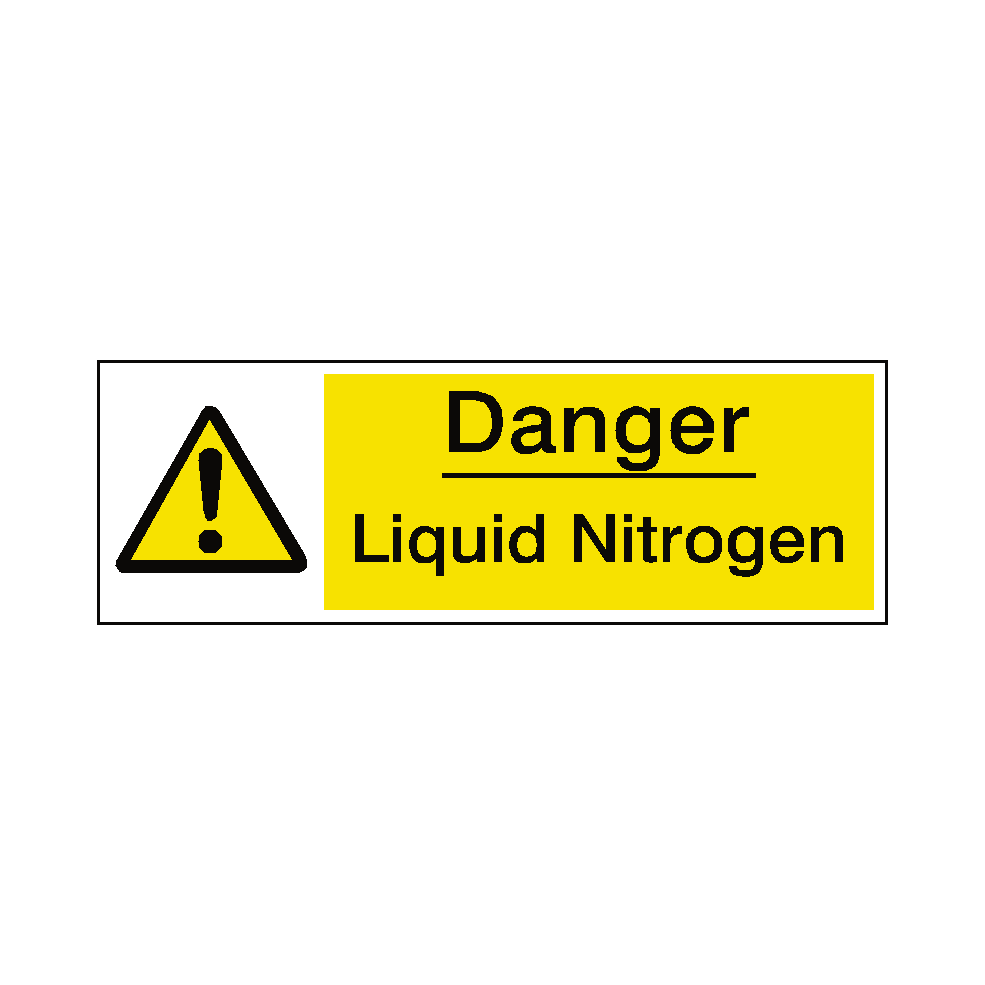 Liquid Nitrogen Safety Sign | Safety-Label.co.uk