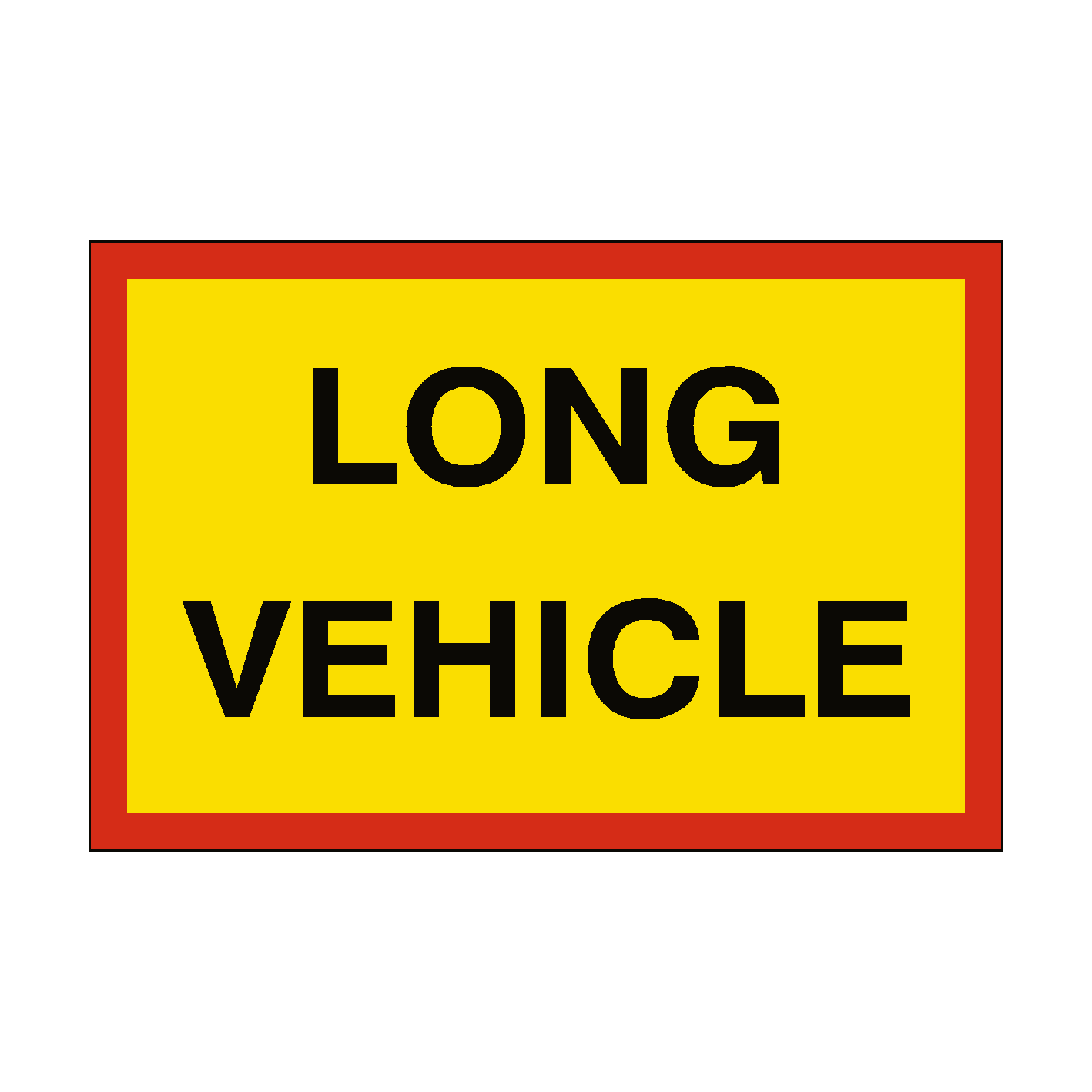 Long Vehicle Sticker | Safety-Label.co.uk