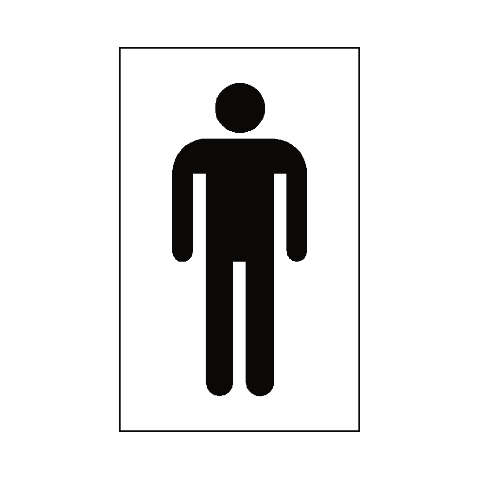 Male Toilet Mandatory Sign | Safety-Label.co.uk