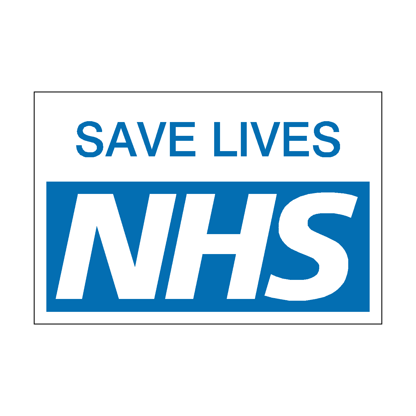 Save Lives NHS Sticker | Safety-Label.co.uk