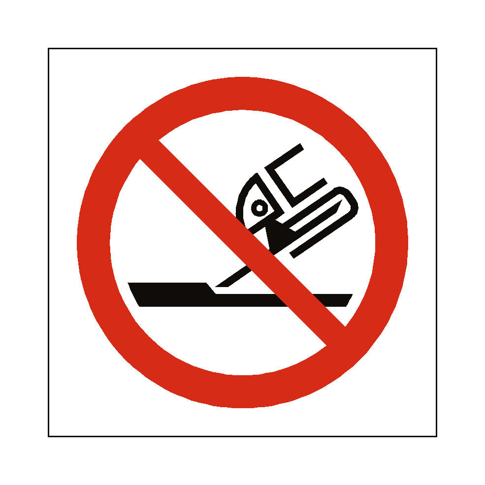 Do Not Use For Face Grinding Symbol Label | Safety-Label.co.uk