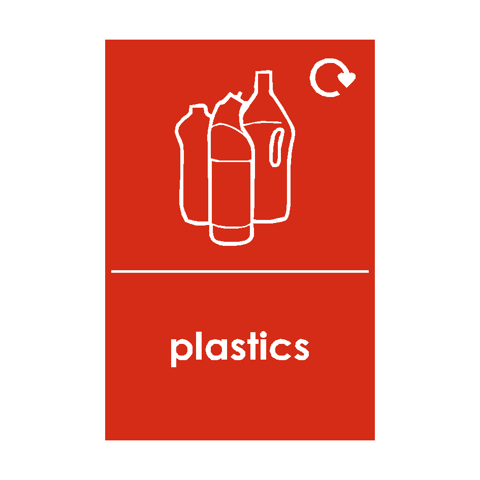 Plastic Waste Recycling Sticker