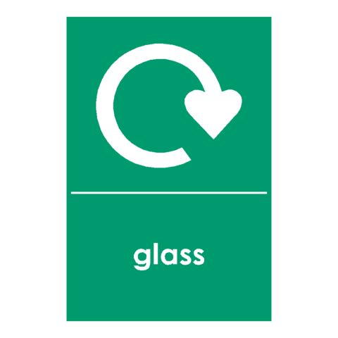 Recycling Glass Sign