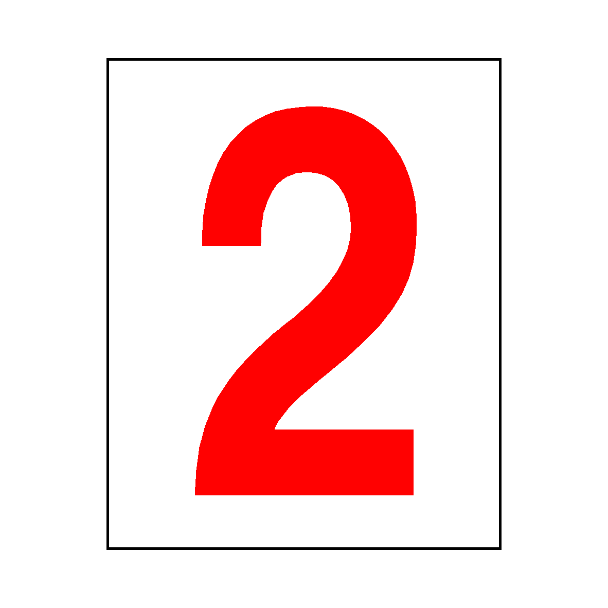 Number 2 Red